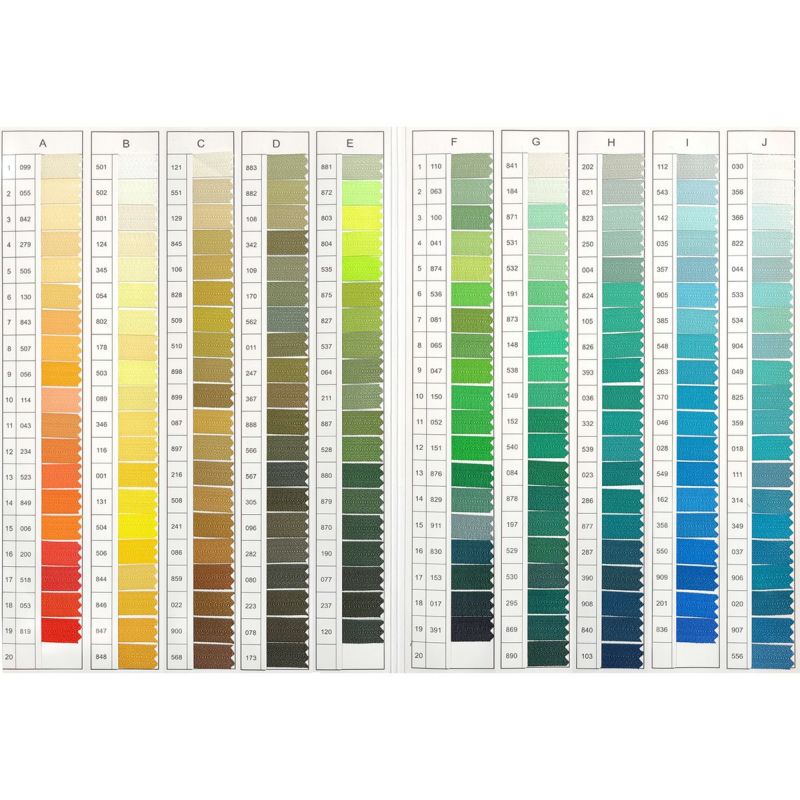 【在庫品】YKK COLOR CARDテープ色見本帳 | 三協ファスナー公式通販 Global Standard